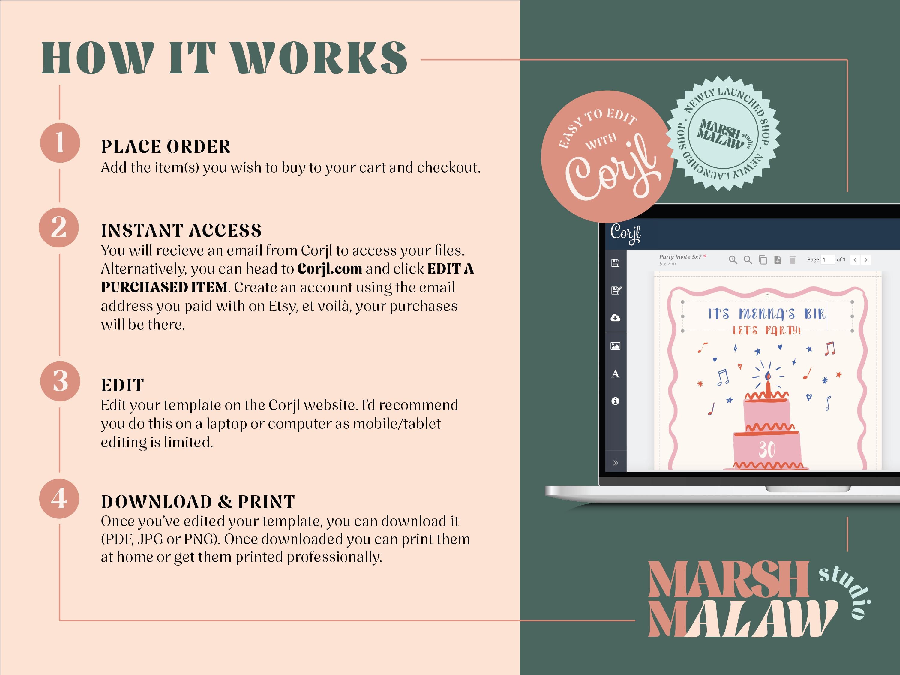 TABLE NUMBERS Template // Funky Dotted Border // Hand Drawn ...