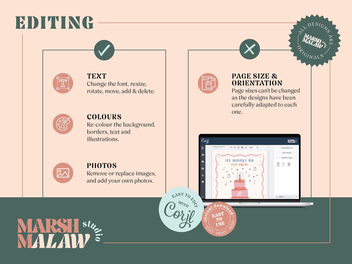 TABLE NUMBERS Template // Funky Dotted Border // Hand Drawn ...