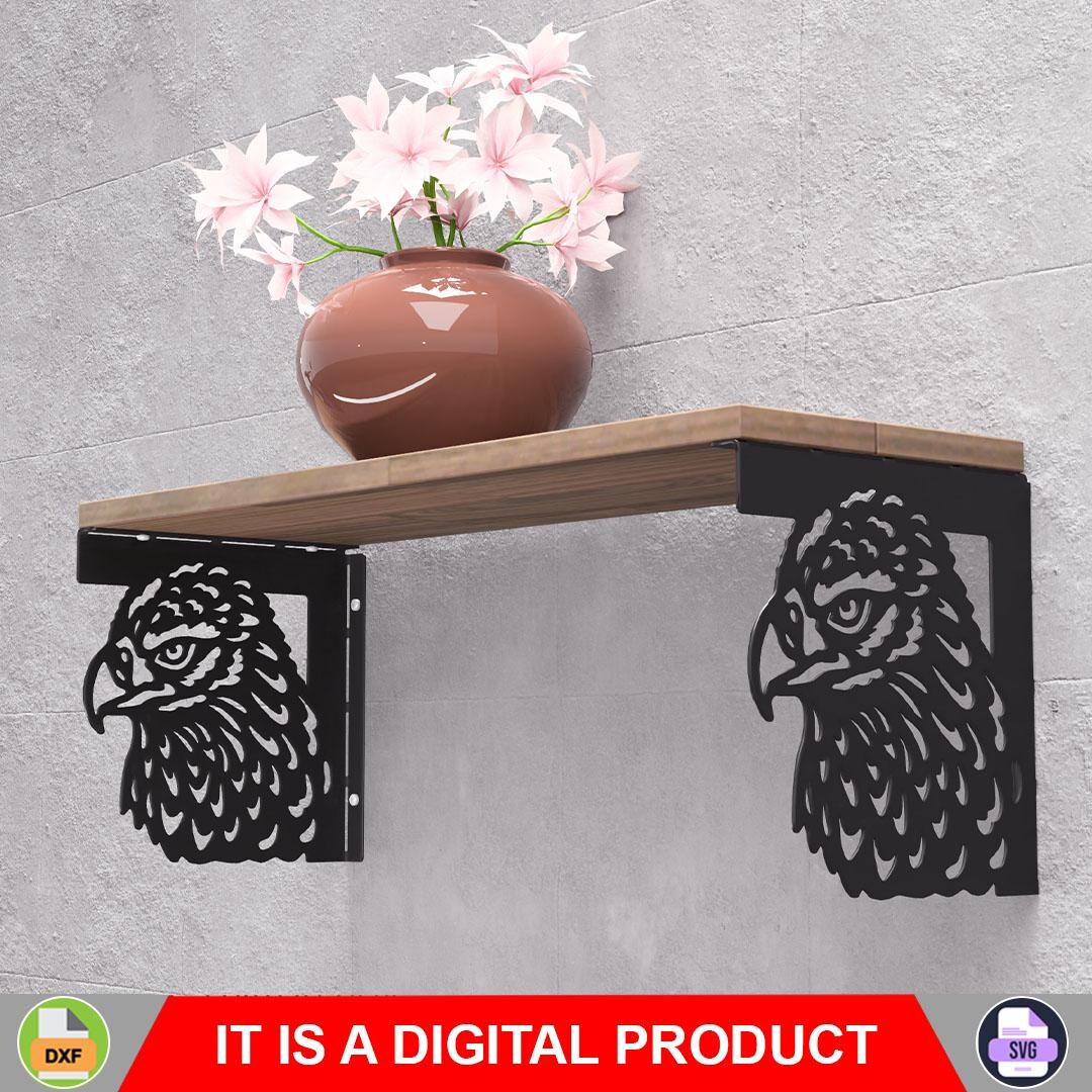 Eagle Shelf Brackets, Digital Product, Files DXF, SVG for CNC, Plasma ...