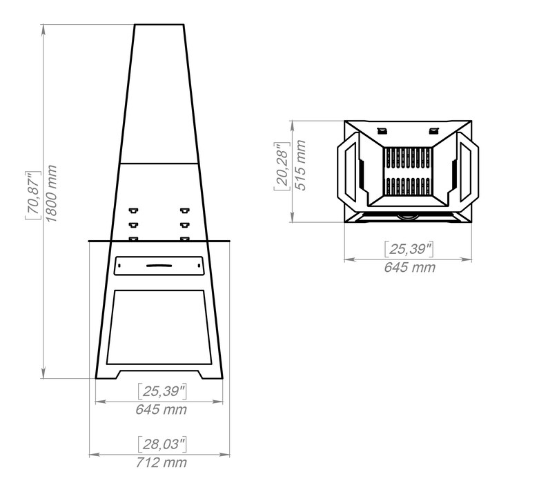 Pyramid V2 With Grill. Digital Product, Files DXF, SVG for CNC, Plasma ...