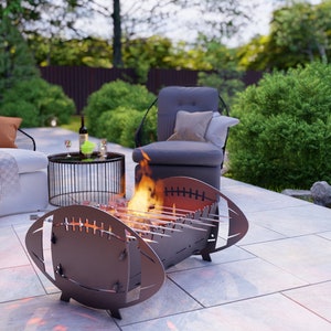 American Football Fire Pit With Grill. Digital Product, Files DXF, SVG ...