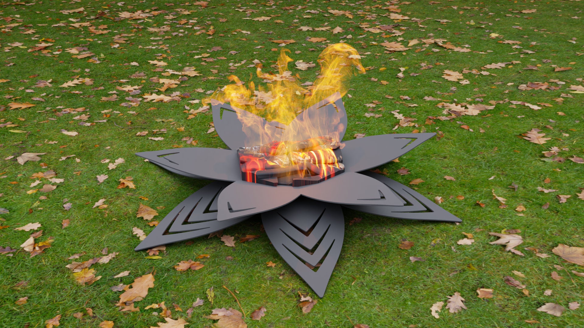 Fire Pit Flower. Digital Product Files DXF SVG for CNC - Etsy