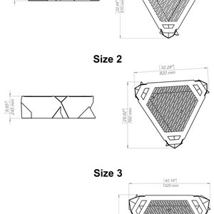 Fire Pit With Grill Triangle 3 Size. Digital Product Files DXF, SVG for ...