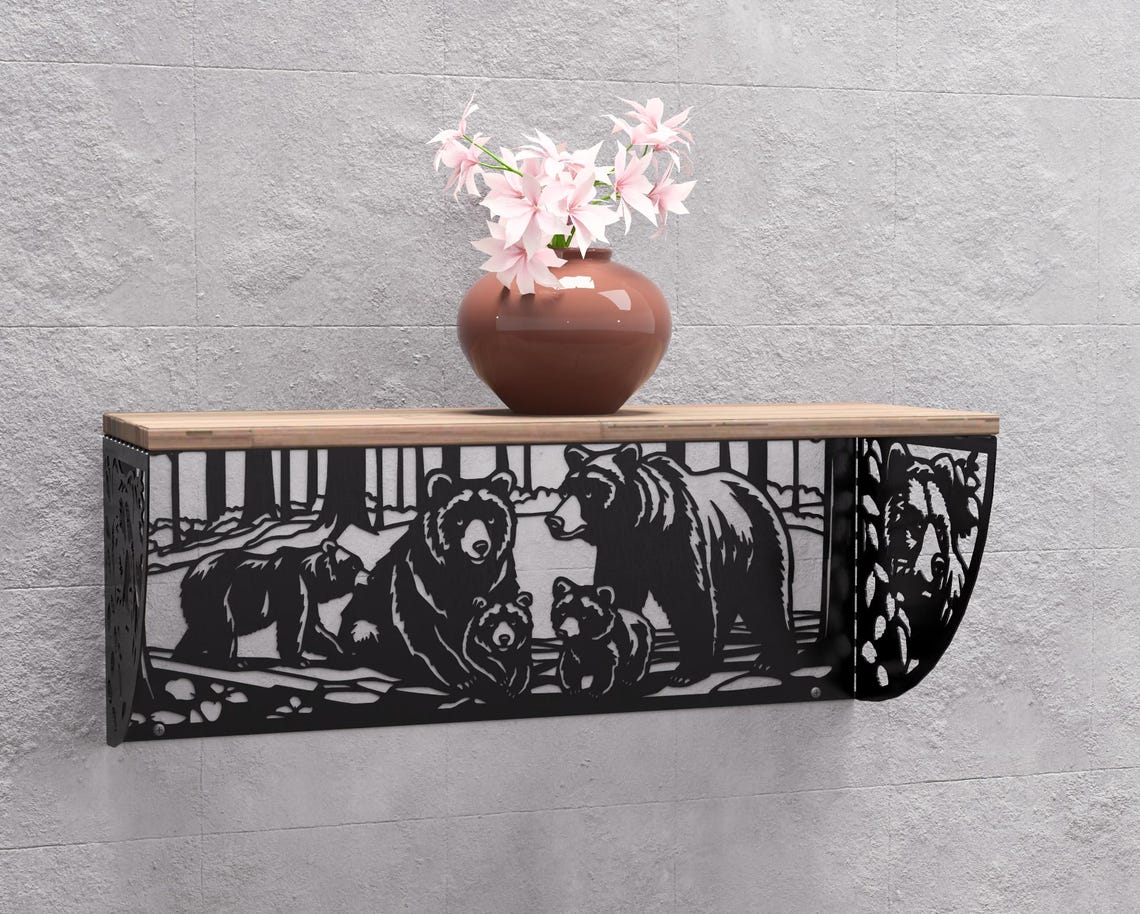 Bears Shelf Brackets, Digital Product, Files DXF, SVG for CNC, Plasma ...