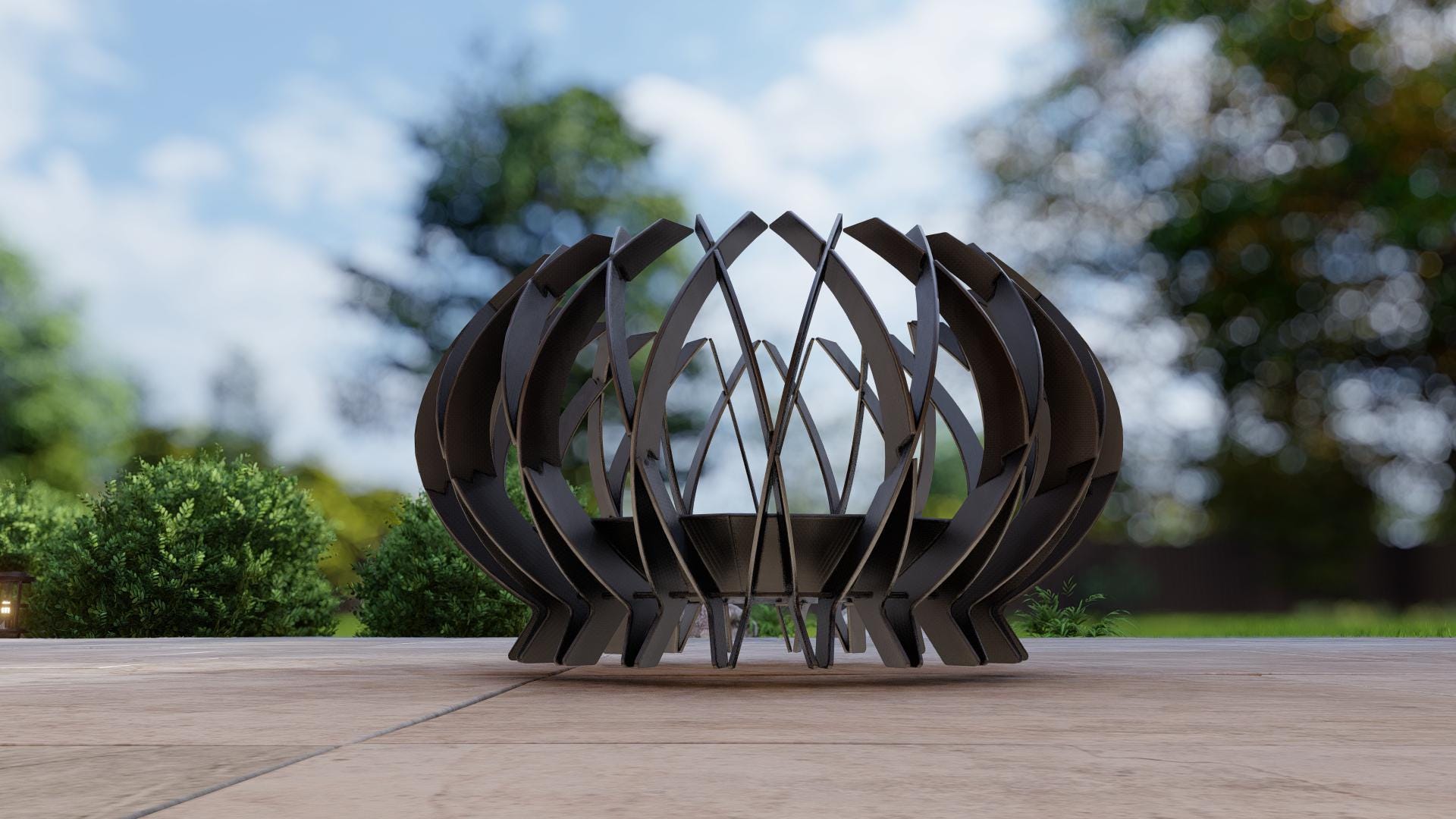 Fire Pit Blaze Flow. Digital Product, Files DXF, SVG for CNC, Plasma ...