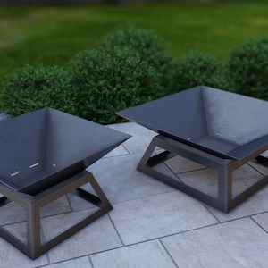 Fire Pit Square Fly 2 Sizes. Digital Product, Files DXF, SVG for CNC ...