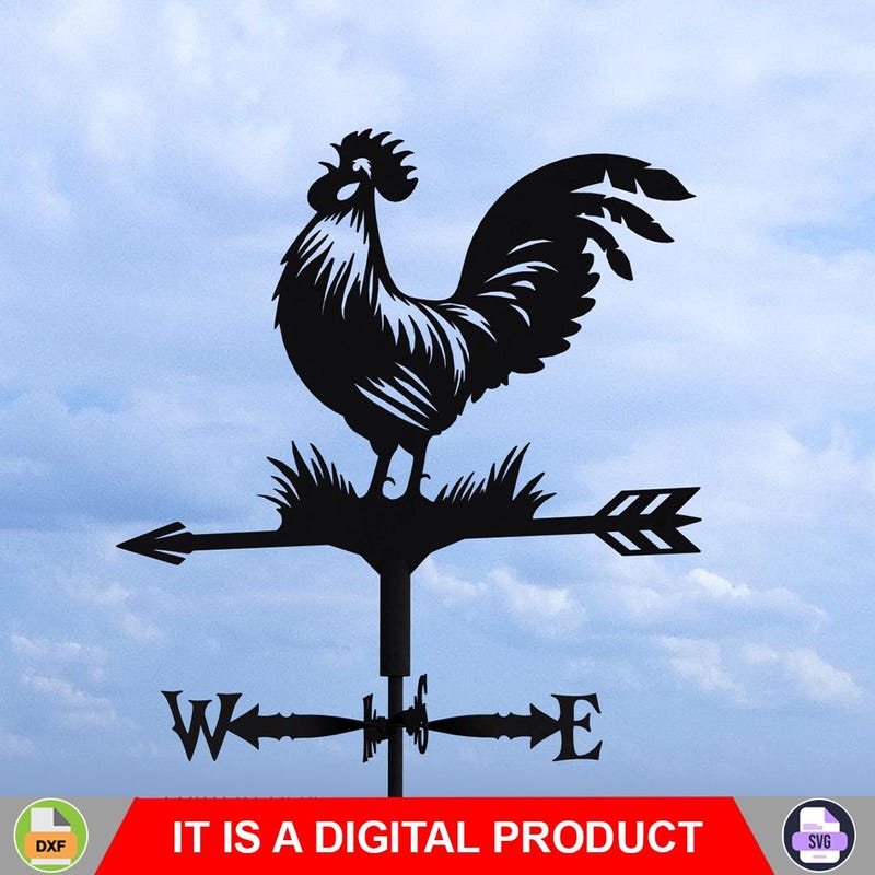 Rooster Weather Vane - Etsy