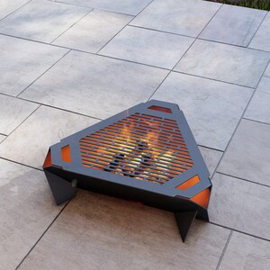 Fire Pit With Grill Triangle 3 Size. Digital Product Files DXF, SVG for ...