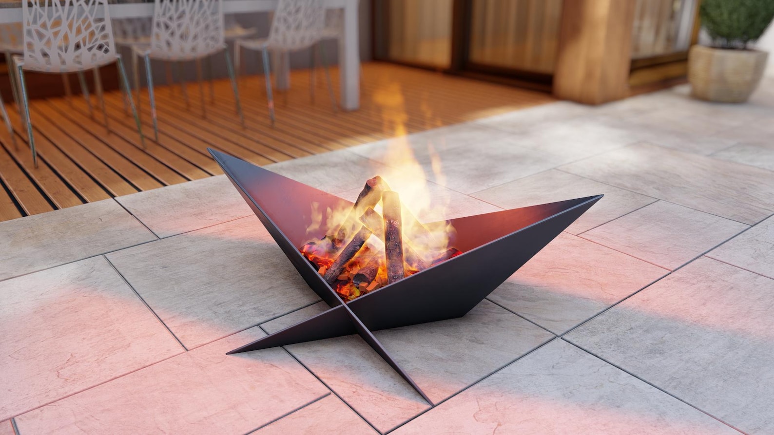 Fire Pit Paper Boat. Digital Product, Files DXF, SVG for CNC, Plasma ...