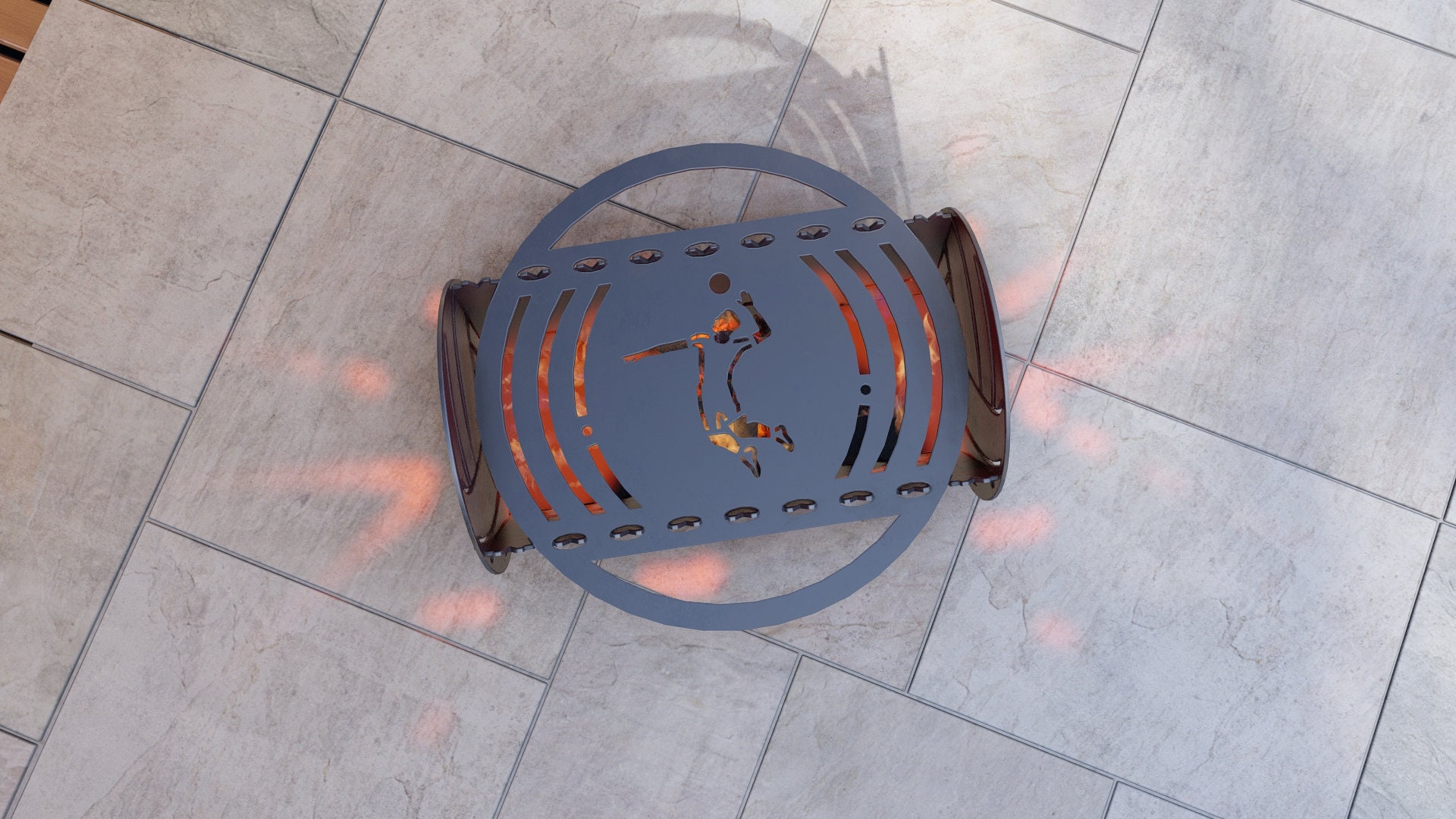 Volleyball Fire Pit With Grill. Digital Product, Files DXF, SVG for CNC ...