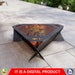 Fire Pit With Grill Triangle 3 Size. Digital Product Files DXF, SVG for ...