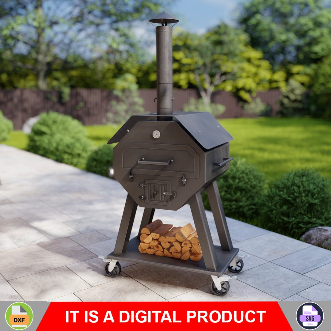Pizza Oven and Grill. Digital Product Files DXF, SVG for CNC, Plasma ...
