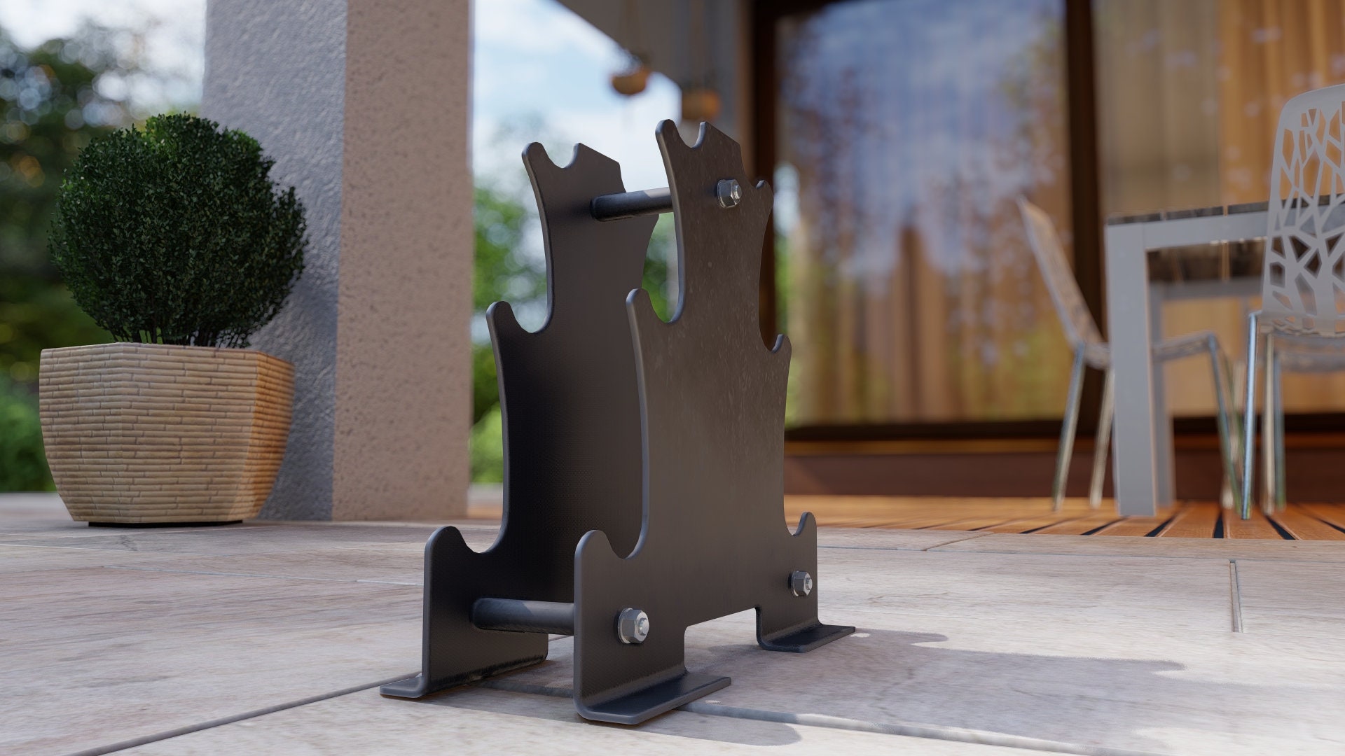 Dumbbell Rack. Digital Product, Files DXF, SVG for CNC, Plasma, Laser ...