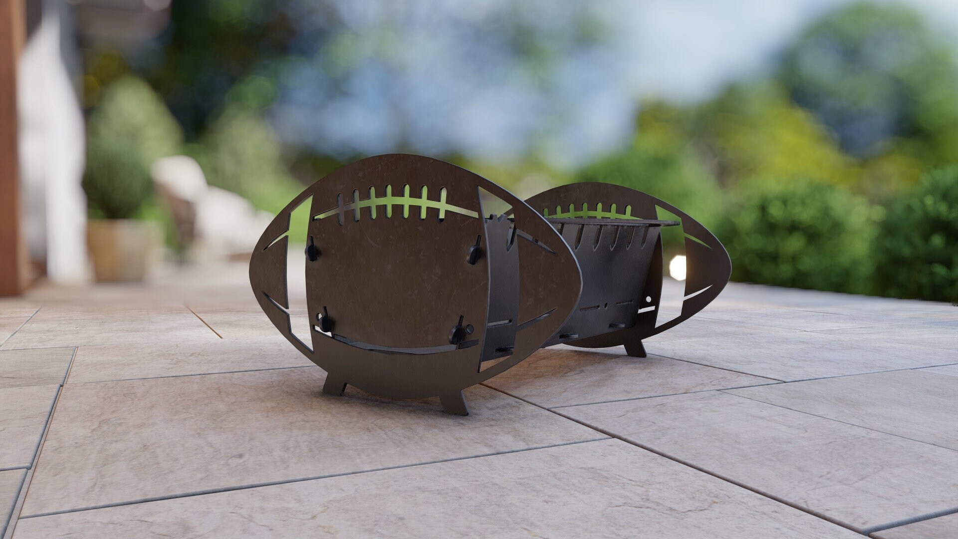 American Football Fire Pit With Grill. Digital Product, Files DXF, SVG ...