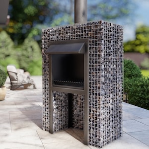Gabion Fireplace. Digital Product, Files DXF, SVG for CNC, Plasma ...