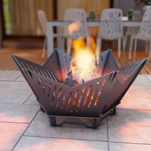 Fire Pit Hex V1. Digital Product, Files DXF, SVG for CNC, Plasma, Laser ...
