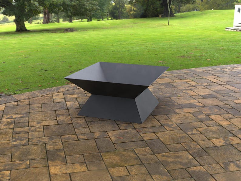 Square Fire Pit, Digital Product, Files DXF, SVG for CNC, Plasma, Laser ...