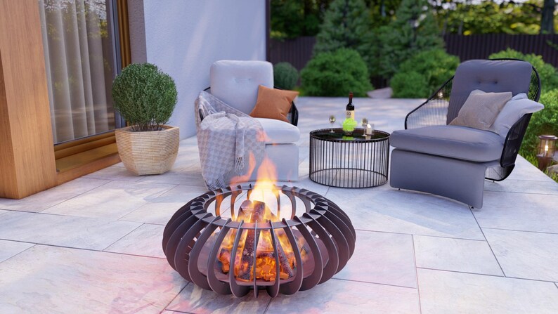 Fire Pit Glow Sphere. Digital Product, Files DXF, SVG for CNC, Plasma ...