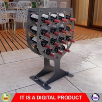 Decorative Laser Cut Wine Rack Digital Files | Unique Wine Storage ...
