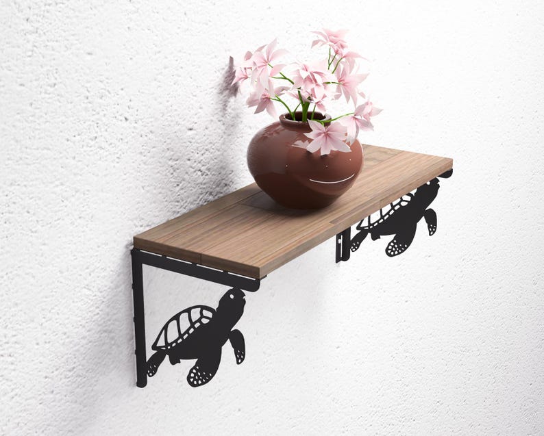 Sea Turtle Shelf Brackets, Digital Product, Files DXF, SVG for CNC ...