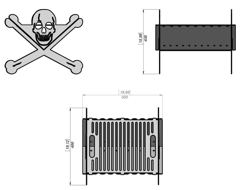 Jolly Roger Fire Pit, Digital Product, Files DXF, SVG for CNC, Plasma ...