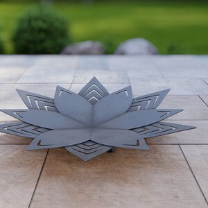 Fire Pit Flower V2. Digital Product, Files DXF, SVG for CNC, Plasma ...