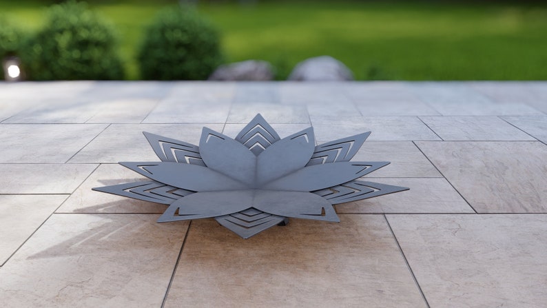 Fire Pit Flower V2. Digital Product, Files DXF, SVG for CNC, Plasma ...