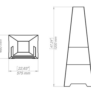 Pyramid V2 2 Sizes. Digital Product, Files DXF, SVG for CNC, Plasma ...