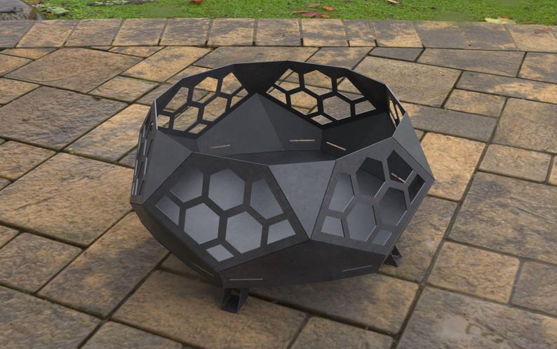 Fire Pit Modern New II, Digital Product, Files DXF, SVG. Firepit. the ...