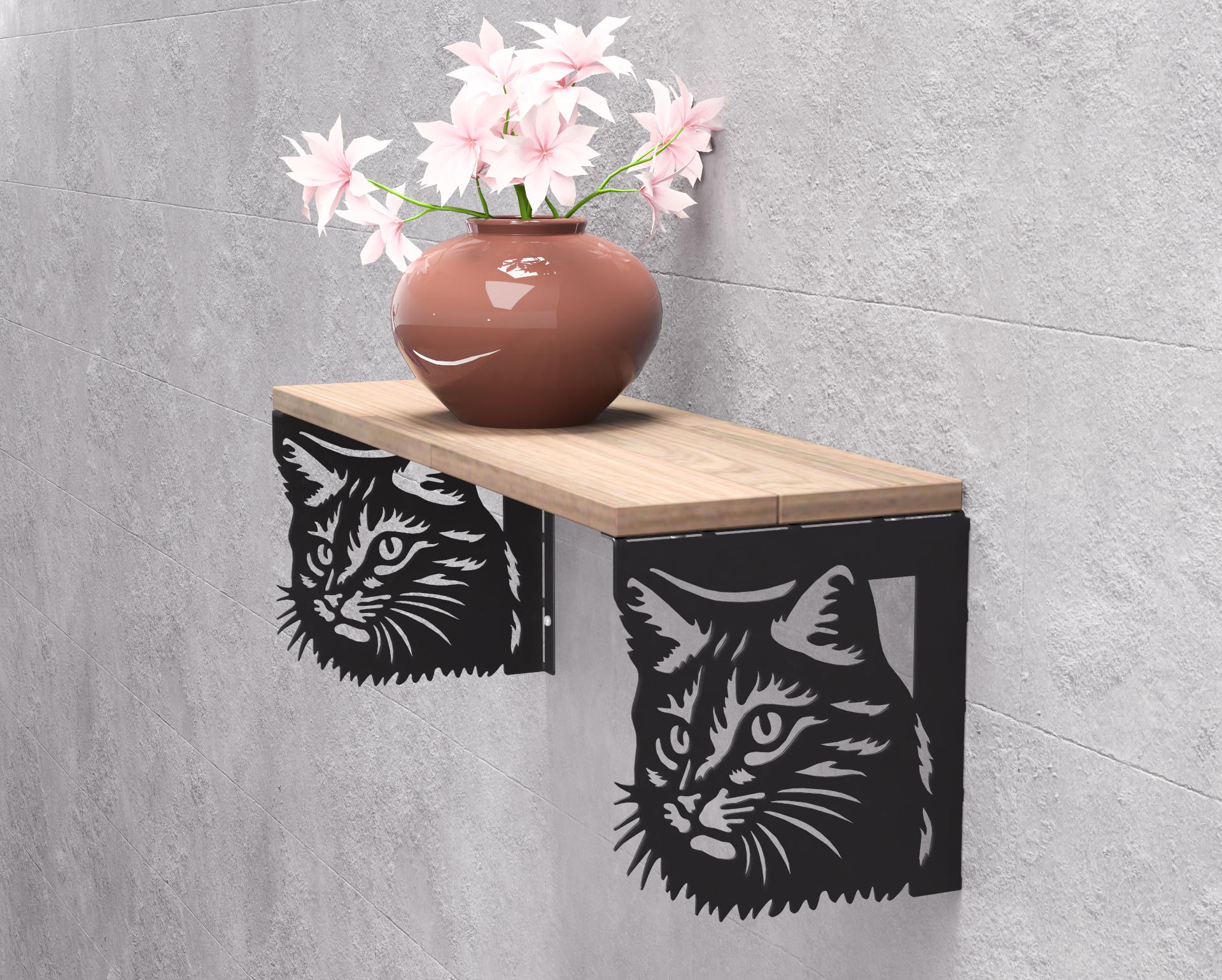 Cat Shelf Brackets, Digital Product, Files DXF, SVG for CNC, Plasma ...