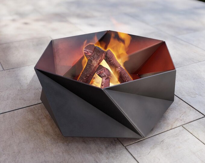 Flower Bud Fire Pit, Digital Product, Files DXF, SVG for Cnc, Plasma ...