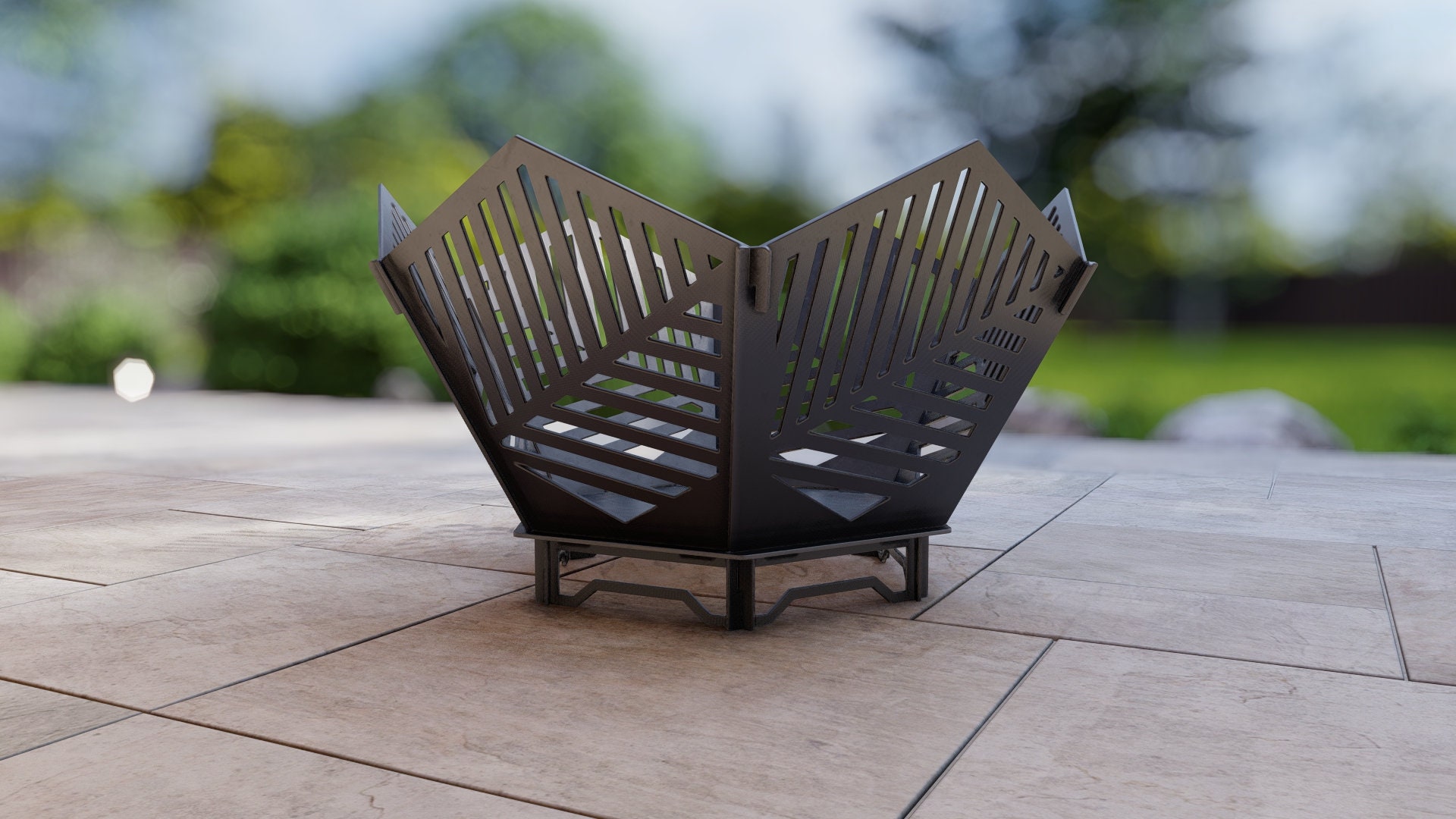 Fire Pit Hex V3. Digital Product, Files DXF, SVG for CNC, Plasma, Laser ...