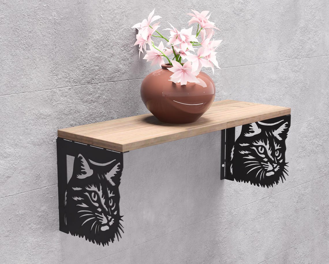 Cat Shelf Brackets, Digital Product, Files DXF, SVG for CNC, Plasma ...