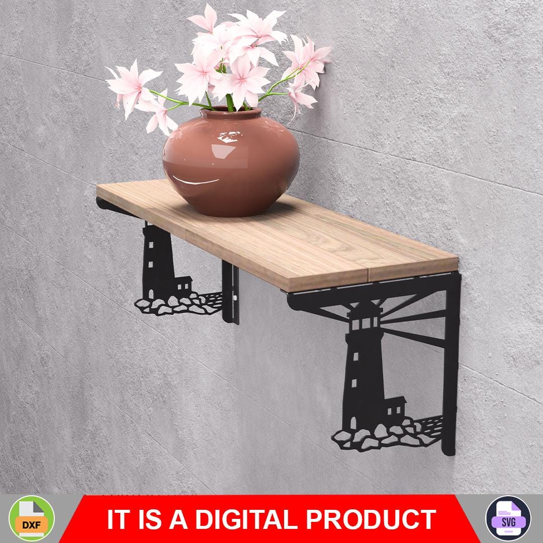 Lighthouse Shelf Brackets, Digital Product, Files DXF, SVG for CNC ...