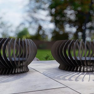 Fire Pit Solar Flare 2 Sizes. Digital Product, Files DXF, SVG for CNC ...