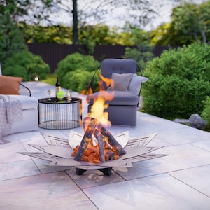 Fire Pit Flower V2. Digital Product, Files DXF, SVG for CNC, Plasma ...