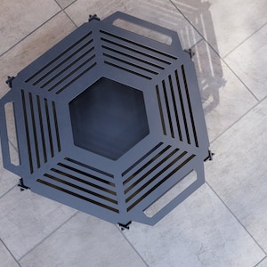 Fire Pit With Grill Hexagon 5 in 1. Digital Product, Files DXF, SVG for ...