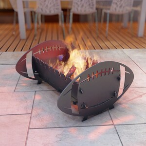 American Football Fire Pit With Grill. Digital Product, Files DXF, SVG ...