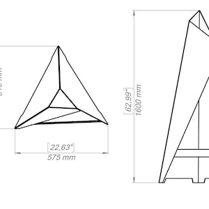 Pyramid V1 2 Sizes. Digital Product, Files DXF, SVG for CNC, Plasma ...