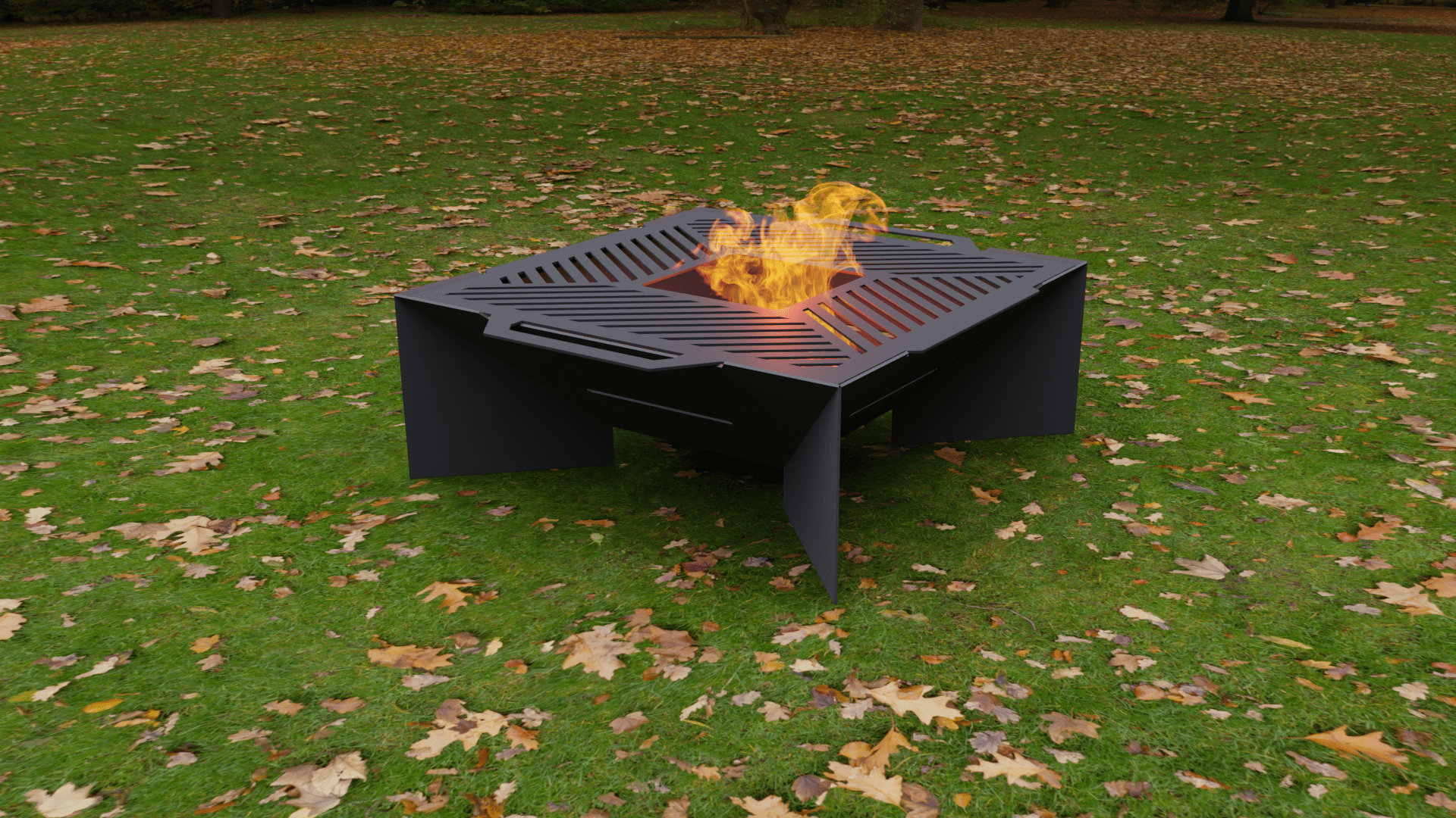 Fire Pit With Grill Square V2. Digital Product Files DXF SVG - Etsy
