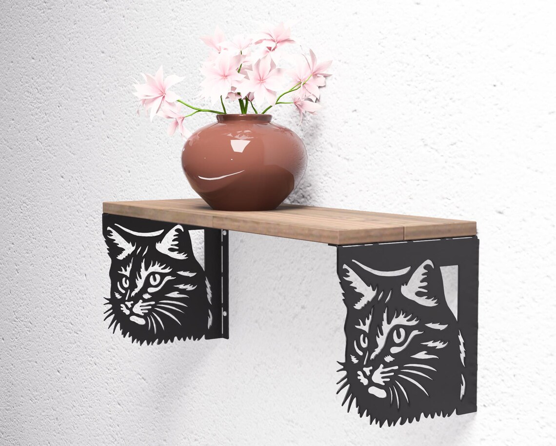 Cat Shelf Brackets, Digital Product, Files DXF, SVG for CNC, Plasma ...