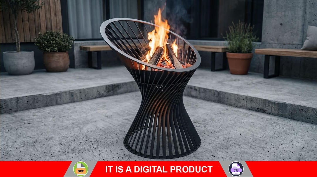Radiance Fire Pit. Digital Product, Files DXF, SVG for CNC, Plasma ...
