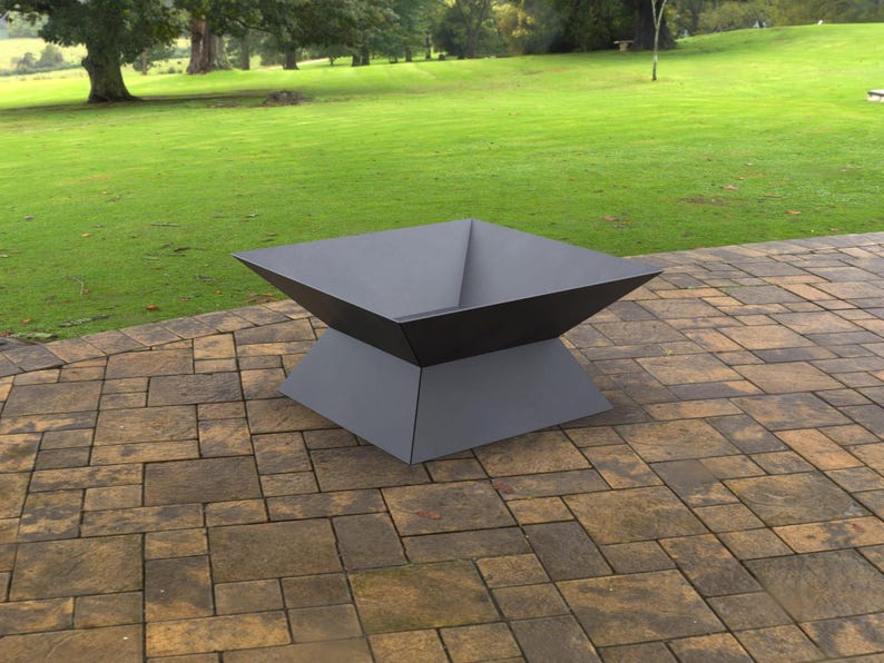 Square Fire Pit, Digital Product, Files DXF, SVG for CNC, Plasma, Laser ...