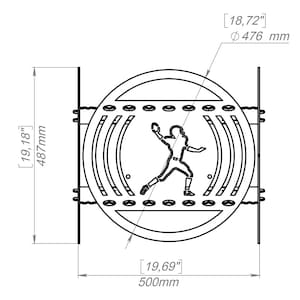 American Football Fire Pit With Grill. Digital Product, Files DXF, SVG ...