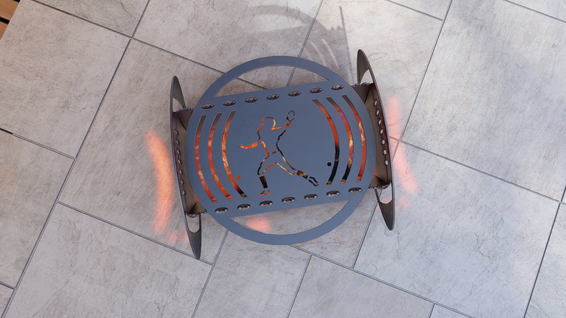 American Football Fire Pit With Grill. Digital Product, Files DXF, SVG ...