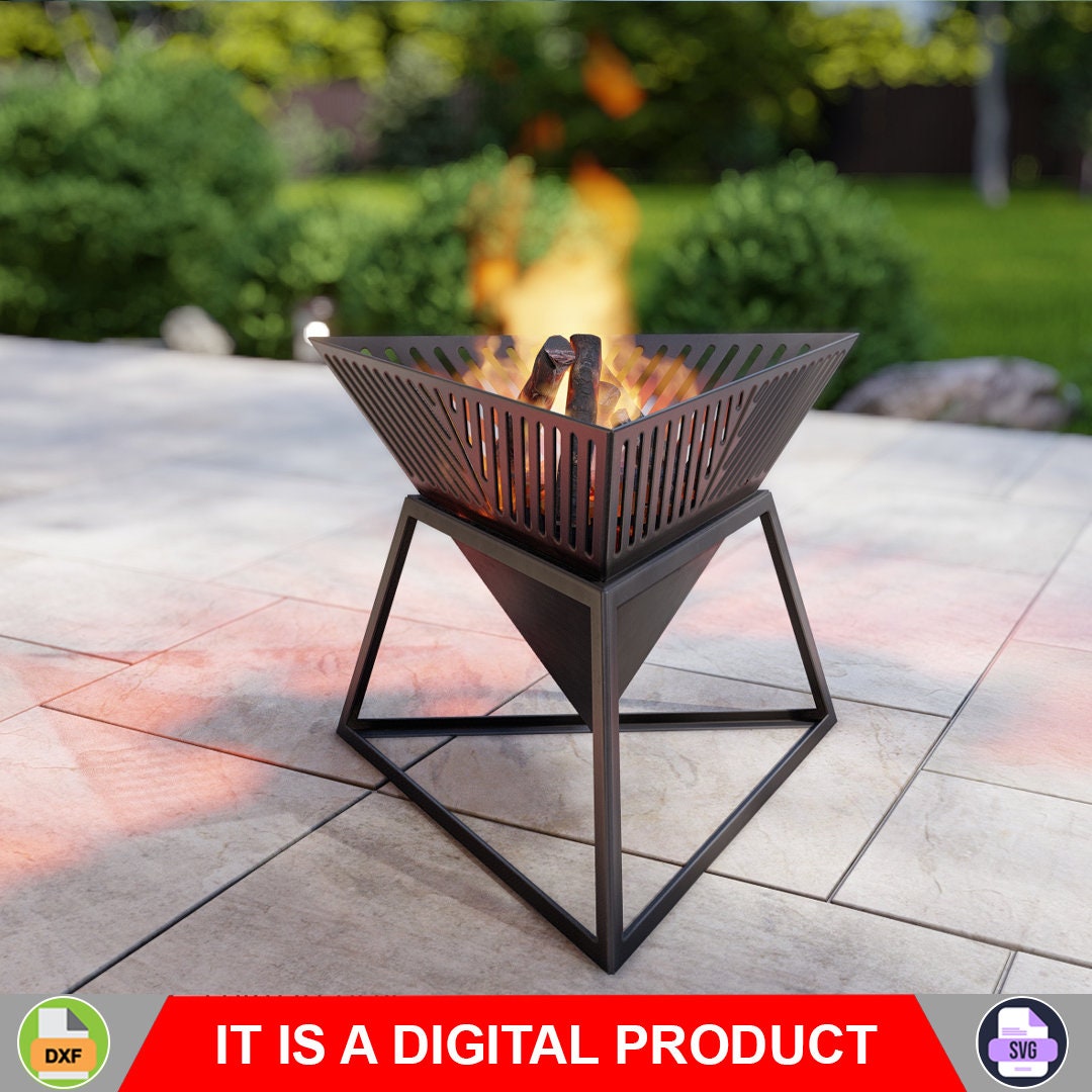 Fire Pit Triangle Fly. Digital Product, Files DXF, SVG for CNC, Plasma ...