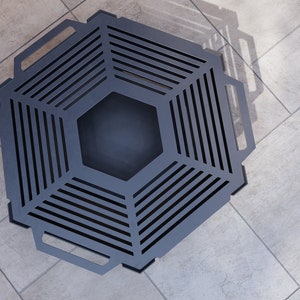 Fire Pit With Grill Hexagon V2. Digital Product, Files DXF, SVG for CNC ...