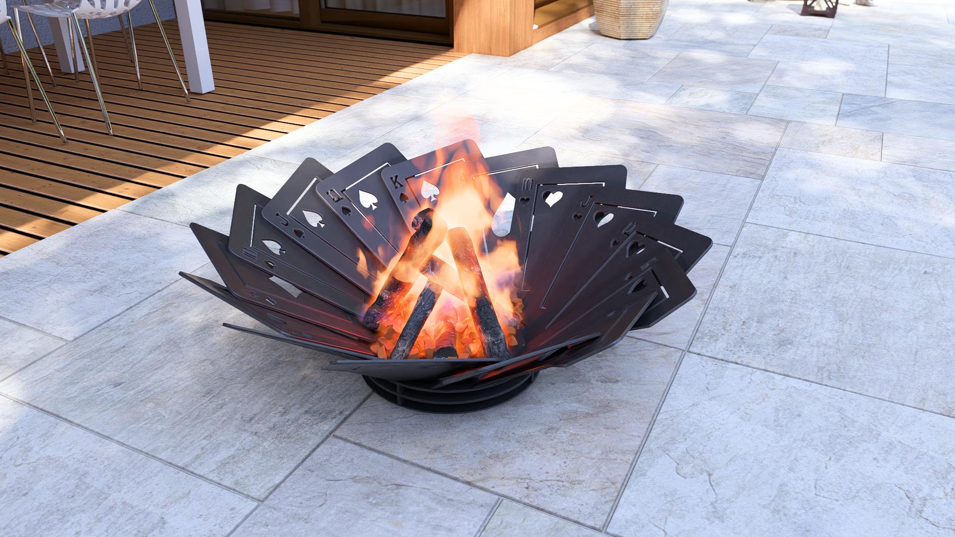 Royal Flush Fire Pit. Digital Product, Files DXF, SVG for CNC, Plasma ...