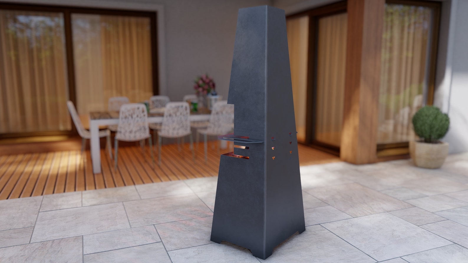 Pyramid V2 With Grill. Digital Product, Files DXF, SVG for CNC, Plasma ...