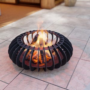 Fire Pit Glow Sphere. Digital Product, Files DXF, SVG for CNC, Plasma ...